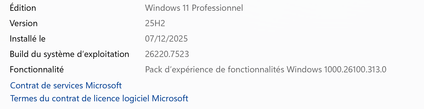 Windows 11 Insider - Build 26220.7523 (KB5072043) - 25H2 - canal Dev et canal Beta - Microsoft Q&A