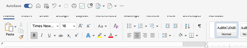 One Ribbon Covering Another when Full Screen in Word - Microsoft Q&A