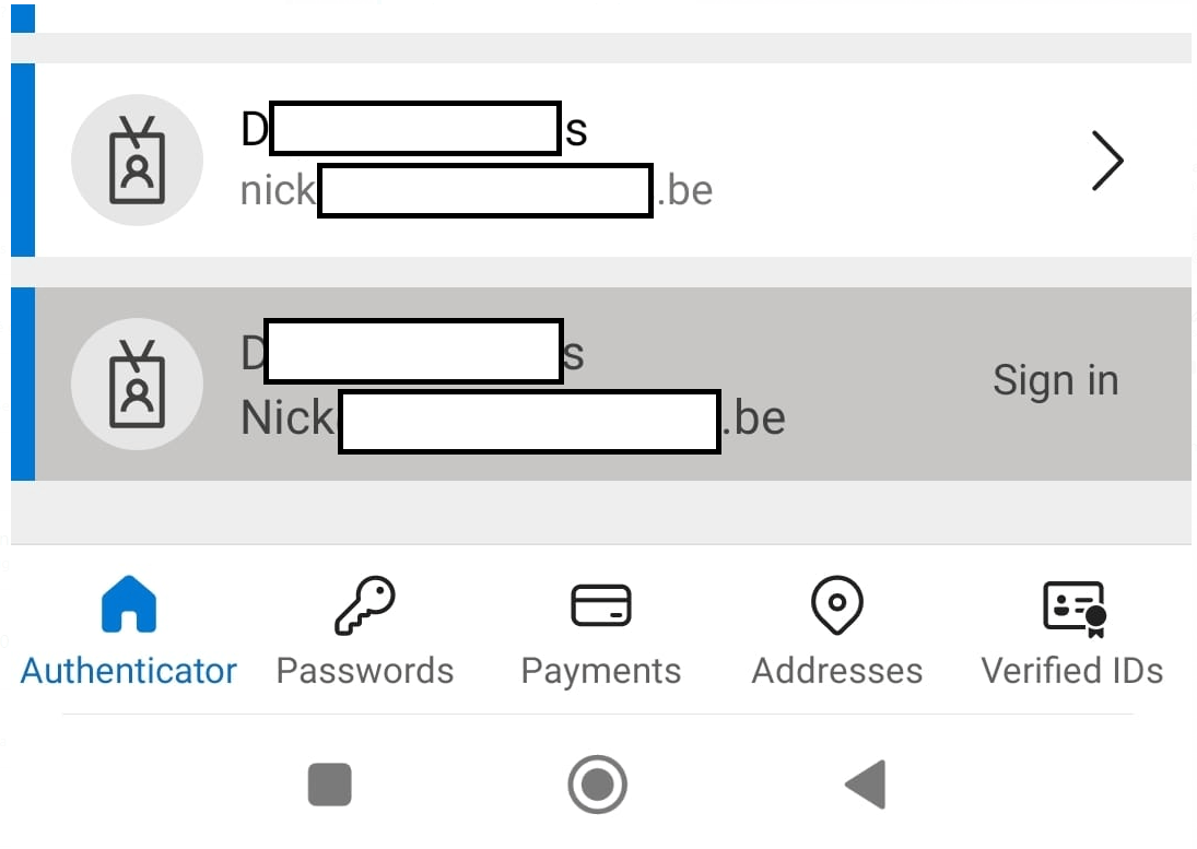 Double entries in Microsoft Authenticator - Microsoft Q&A