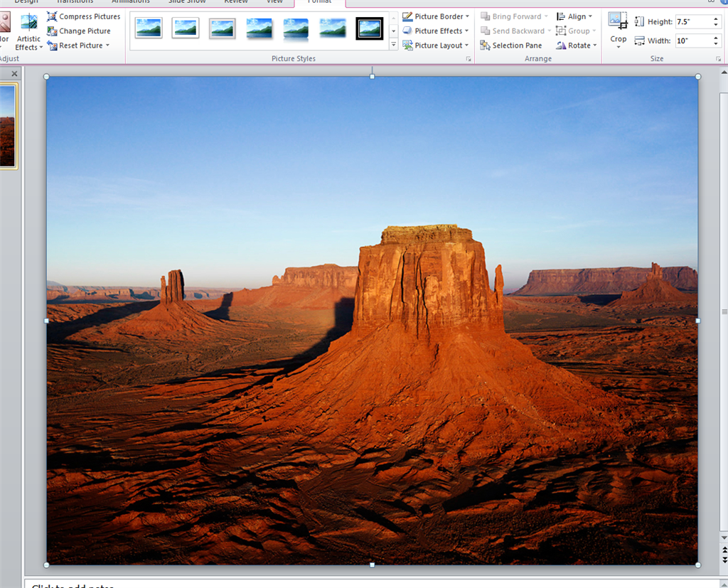 How to remove white margins when printing slide with picture (full page ...