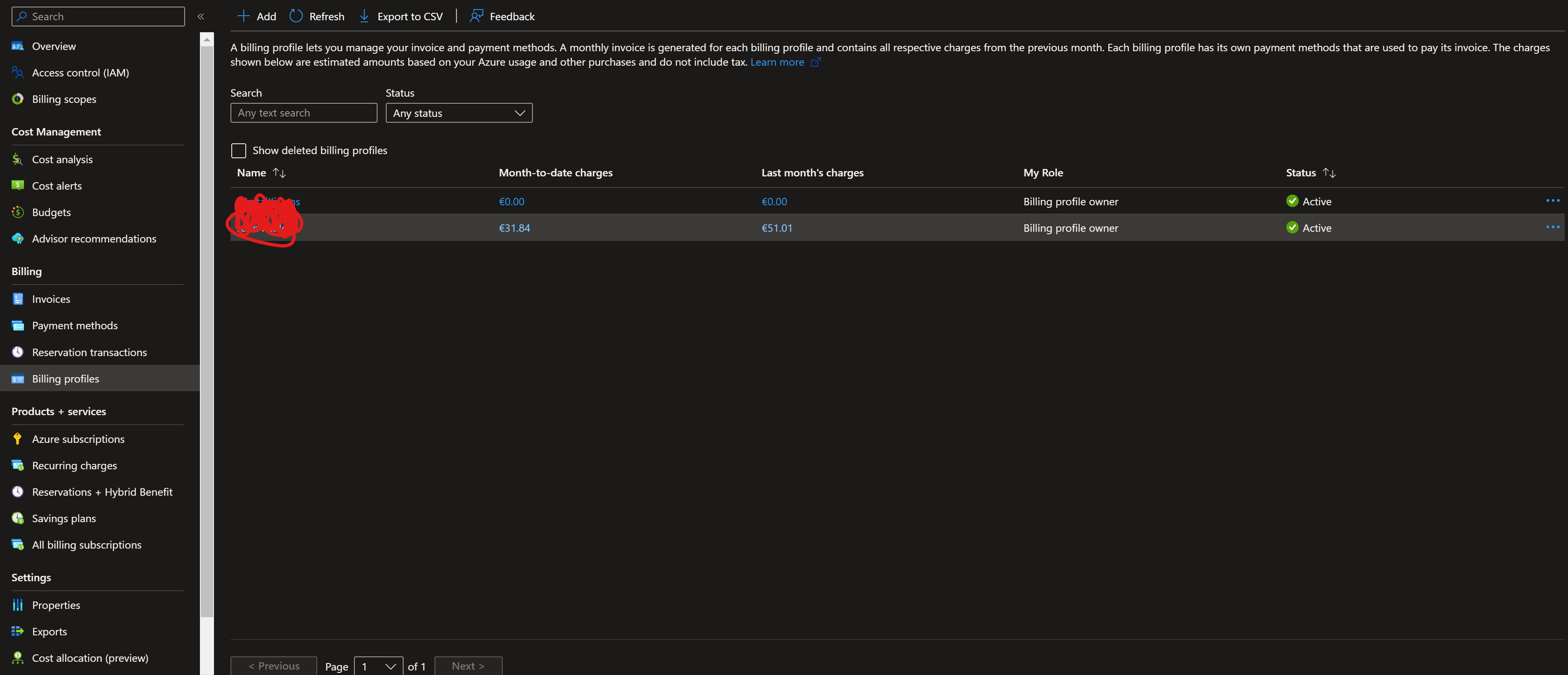 How can I rename a billing profile - Microsoft Q&A