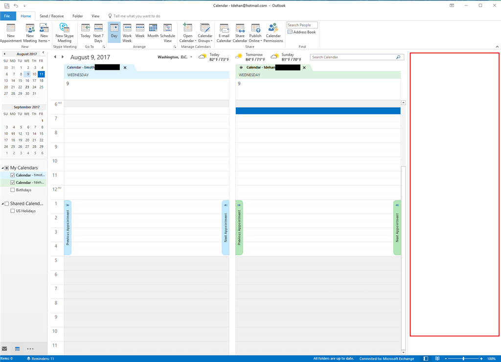How to get rid of new right side panel in Outlook Calendar - Microsoft Q&A