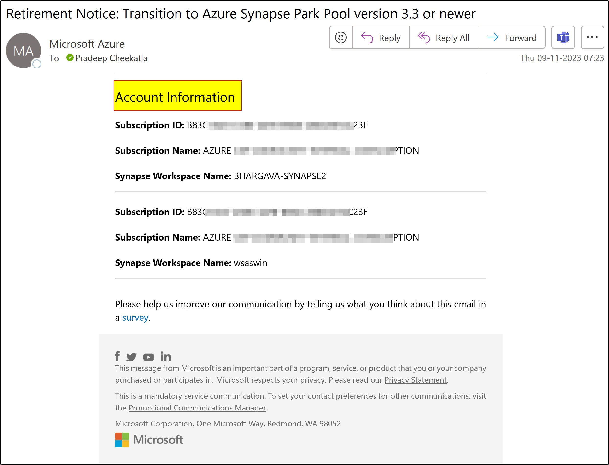 Retirement of Apache Spark 3.1 - Microsoft Q&A