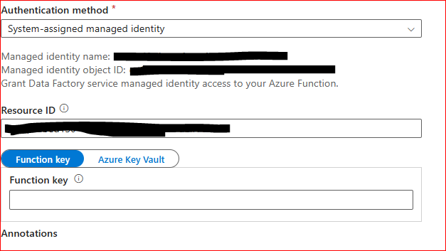 Authentication Failure: ADF Function Linked Service to Azure Function App Using System-Assigned ...