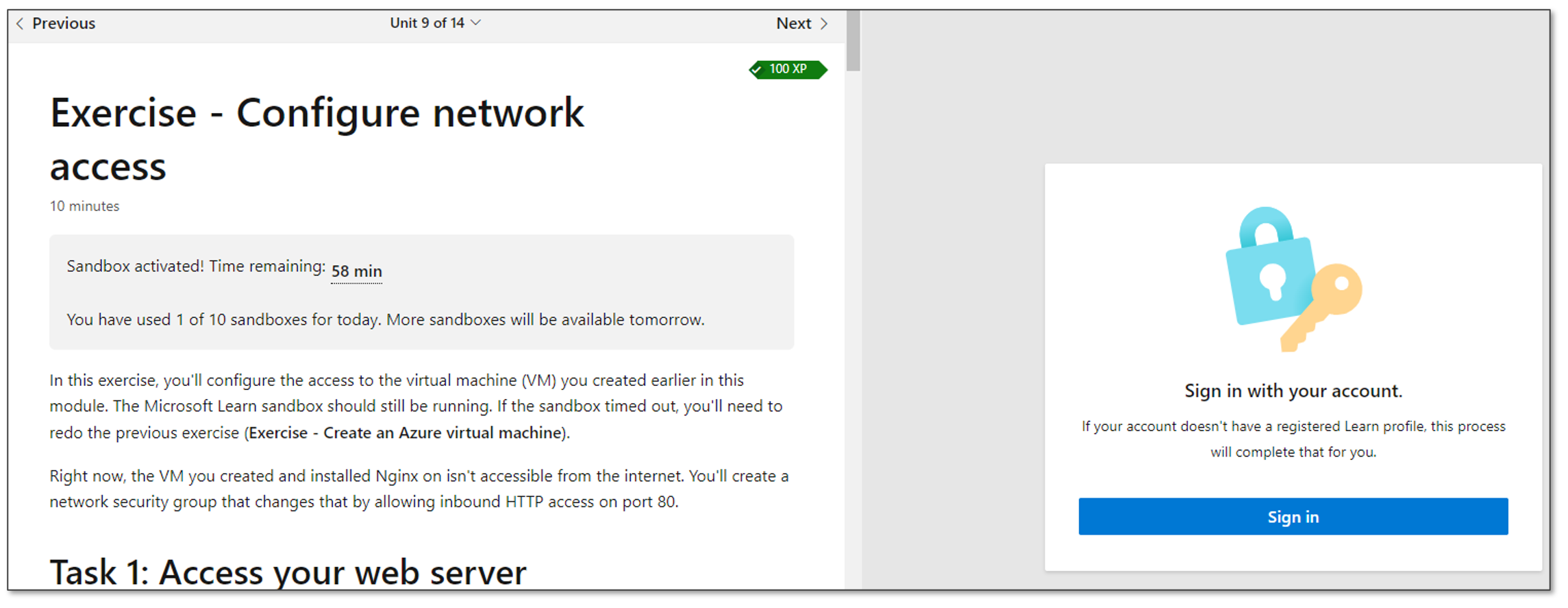 Unable to Access Sandbox - Microsoft Q&A Unable to Access Sandbox - Microsoft Q&A