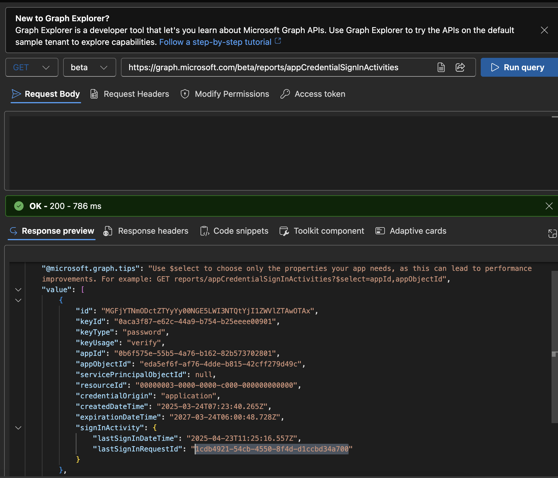 How to know credential usage from Entra sign-in logs? - Microsoft Q&A