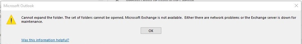 Opening a shared mailbox in Outlook 2013 (office 365) returns "Cannot ...