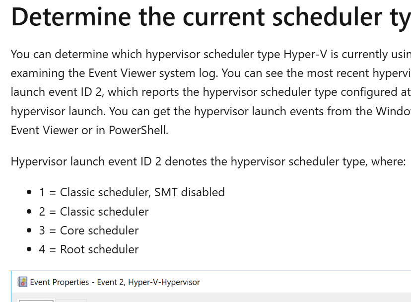 Inquiry About Hyper-V Hypervisor Type in Windows Server - Microsoft Q&A