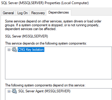 What is the expected behaviour of SQL Services starting in an ...