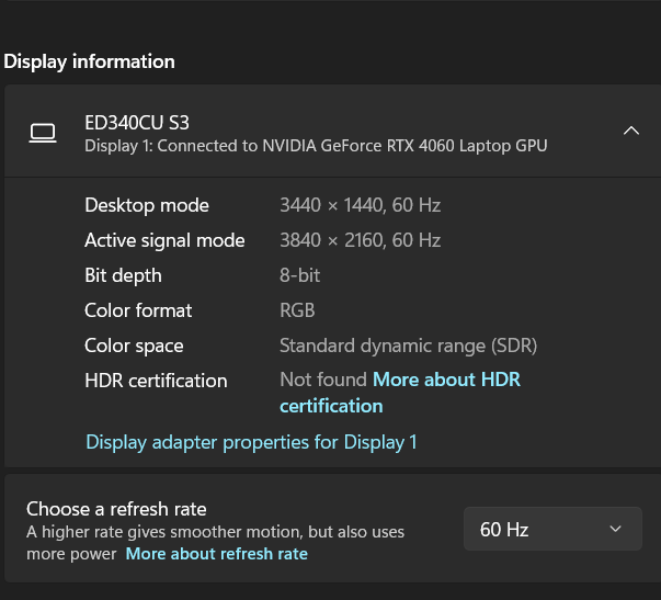 graphics on external monitor stretched if laptop lid not closed in ...
