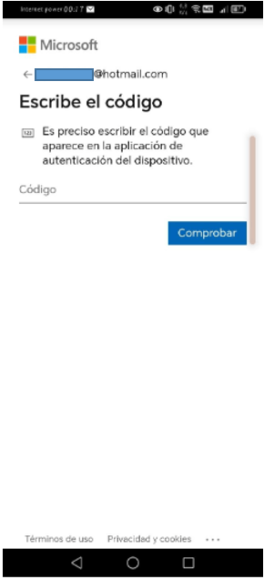 No puedo validar mi Microsoft Authenticator porque no me llega ningún ...