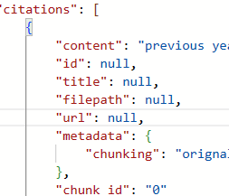 Why the response from openAI chat completion that using our own data ...