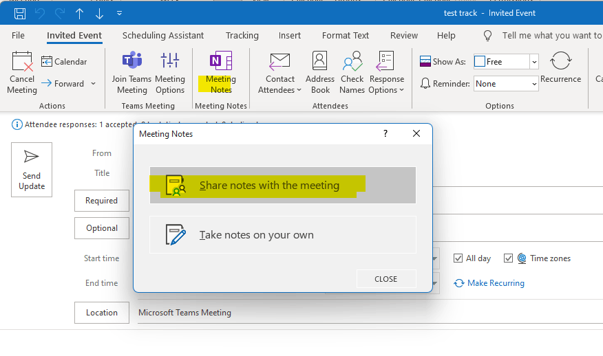 How to Add Notes to an Outlook Event that you've been invited to ...