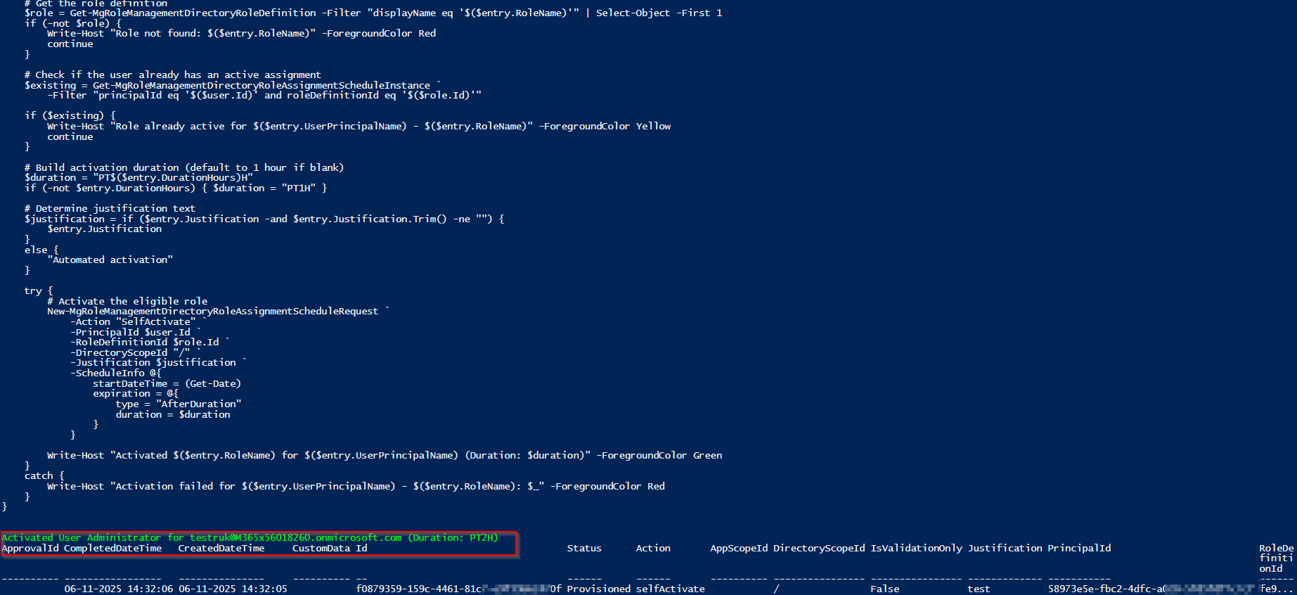 Automation script to enable PIM for Entra ID and M365 Roles - Microsoft Q&A