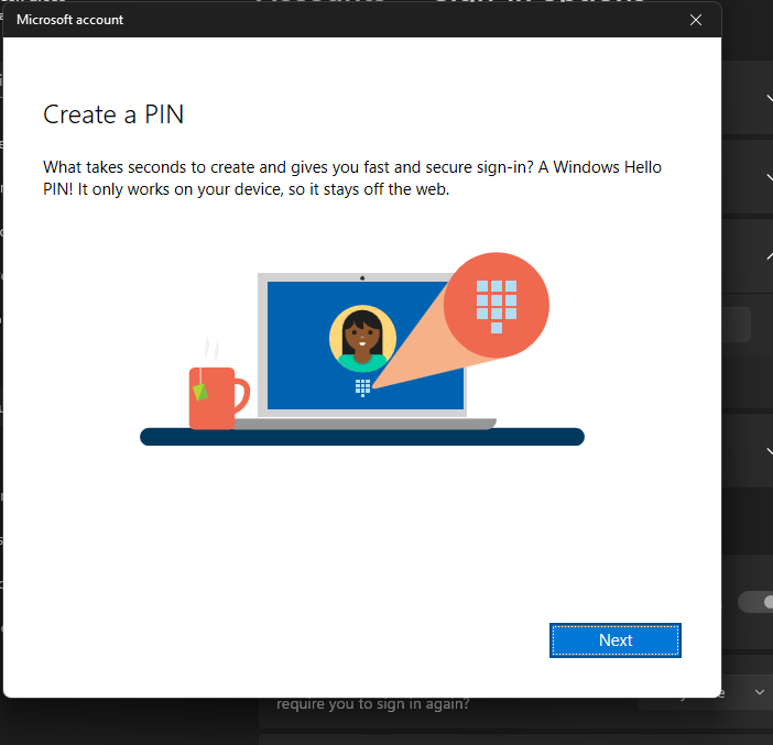 How to reset Windows Hello PIN if I am stuck in a loop due to no "reset PIN" button? - Microsoft Q&A