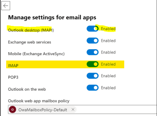 Setup an IMAP email account on Office 2016 or O365, Test Account ...