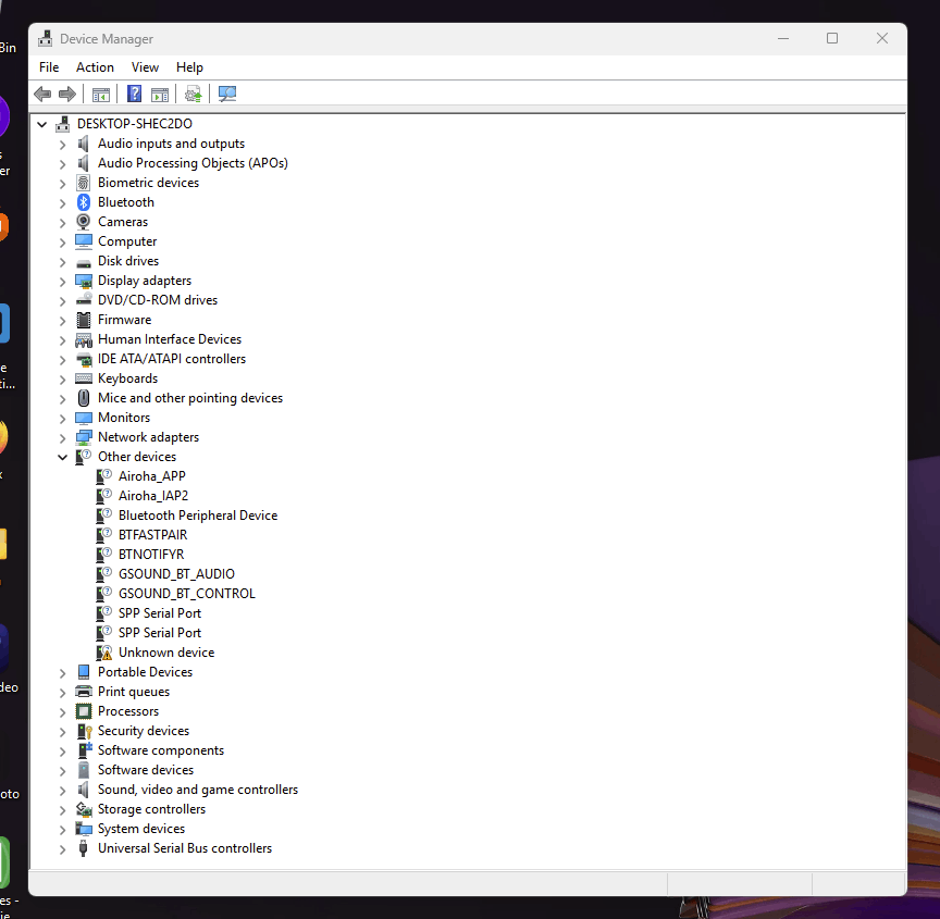 Unknown Device In Device Manager - How To Fix? - Microsoft Q&A