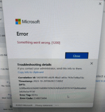 Sign in error message - Microsoft Q&A