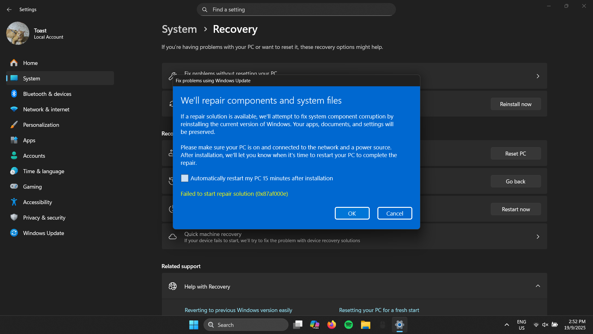 moUSO Core Worker Process bugging out and uses significant cpu usage - Microsoft Q&A