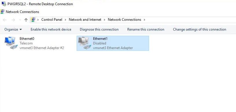 Cluster Network 2 Partitioned - Microsoft Q&A
