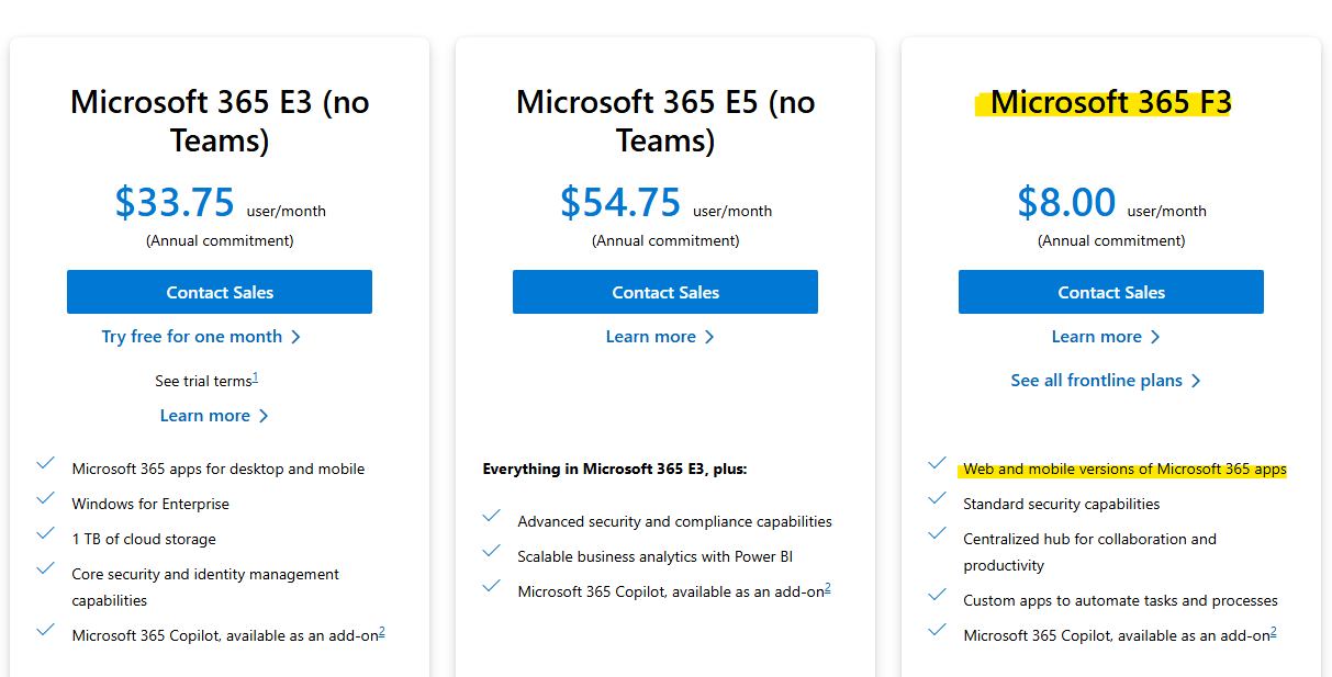 Adding M365 App to M365 F3 Subscription - Microsoft Q&A