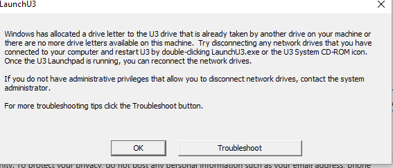 I can't launch Sandisk cruzer u3 system in windows 10 - Microsoft Q&A