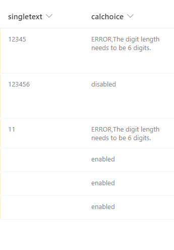 Microsoft lists - Select a choice depending on a column with single ...