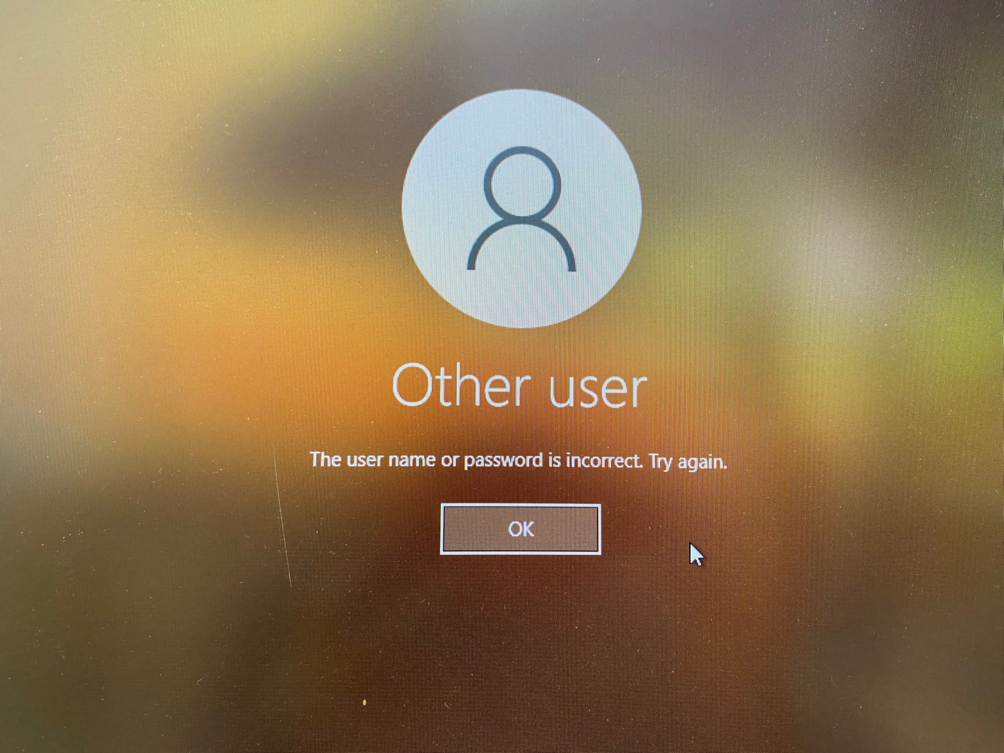 I can't switch to other local user - Microsoft Q&A