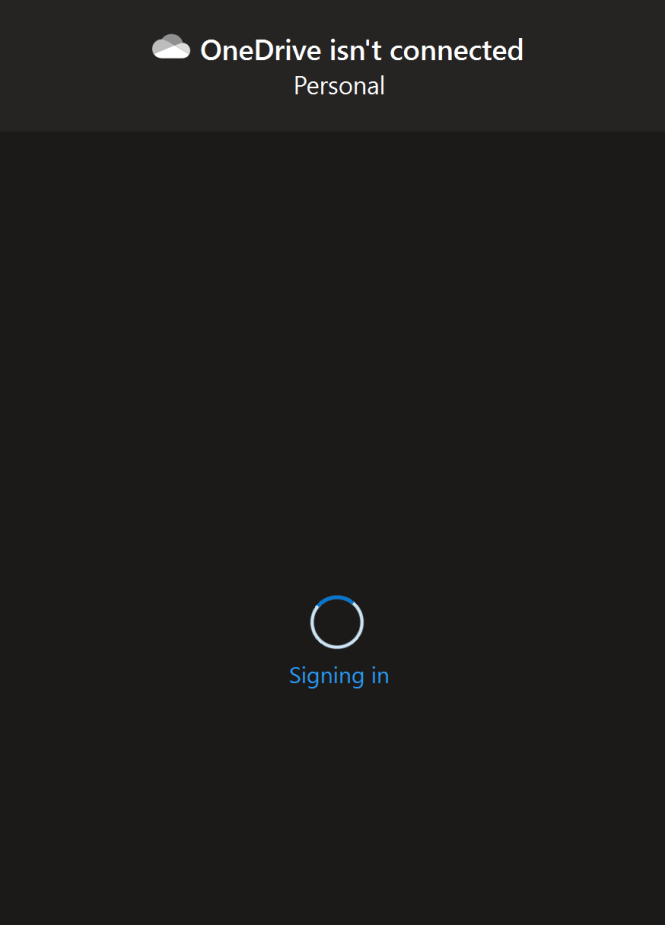 Cannot sign into OneDrive - Microsoft Q&A