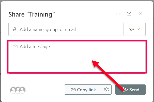 SharePoint Share message automated - Microsoft Q&A