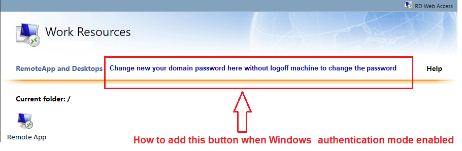 How to customize Remote Desktop Web Access with windows authentication ...