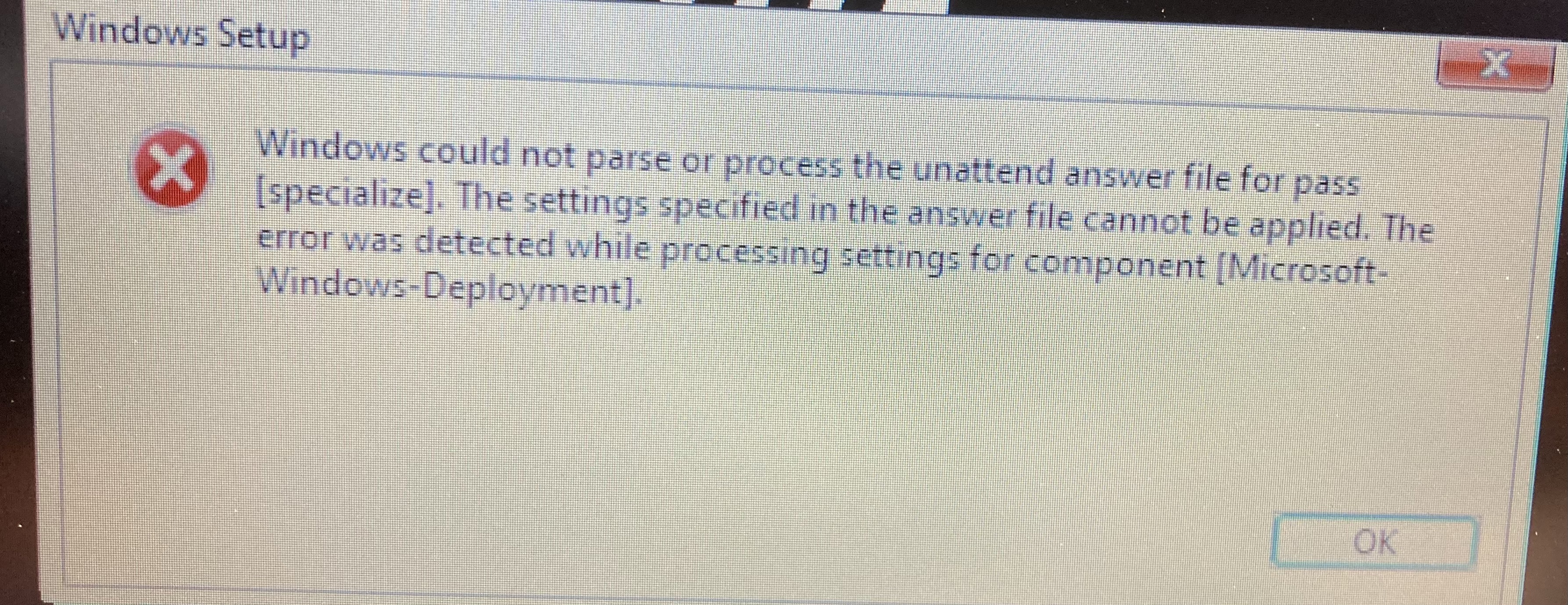 How to fix unattend answer Microsoft-Windows-deployment - Microsoft Q&A