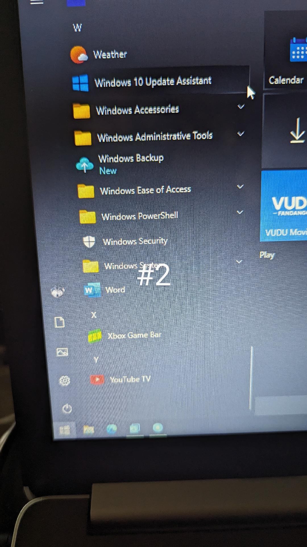 Where are the accessories and where is the windows tools folder, there ...
