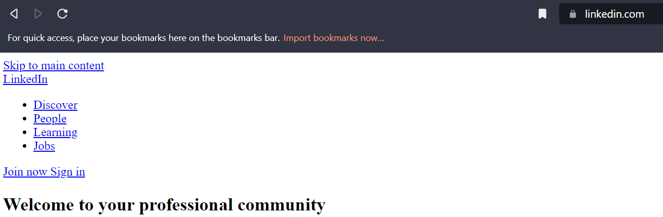 LinkedIn is broken CSS is not working - Microsoft Q&A