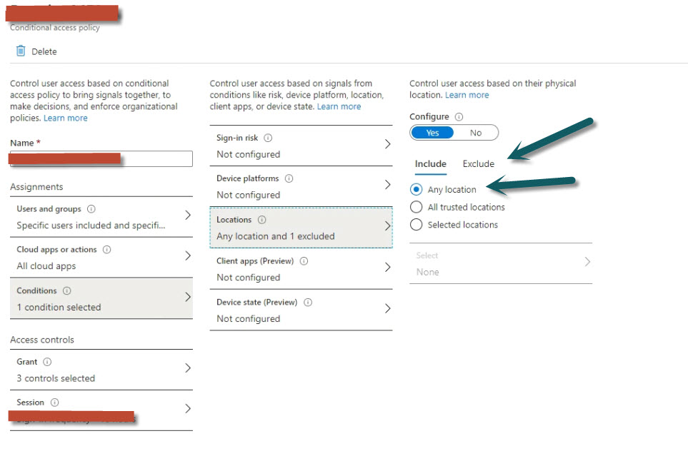 Trusted Locations Mfa Conditional Access Not Applying Microsoft Qanda