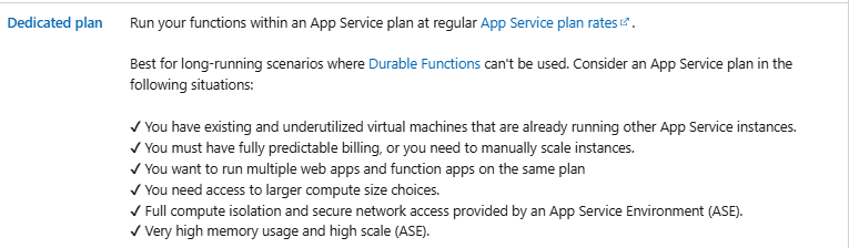 Inquiry about Functions pricing plan - Microsoft Q&A