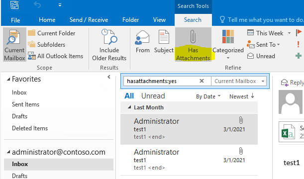How to find attachment and extension details in mails sent/receive by ...