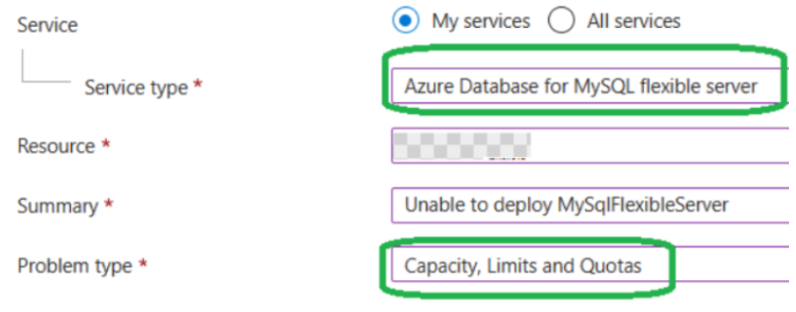 Error creating a MySQL Database. - Microsoft Q&A
