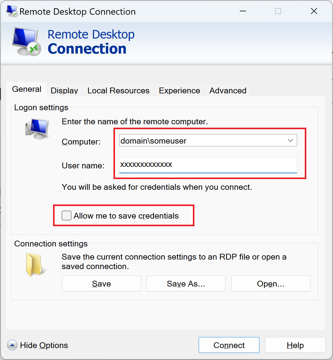 How can I turn off the constant request for credentials to connect to ...