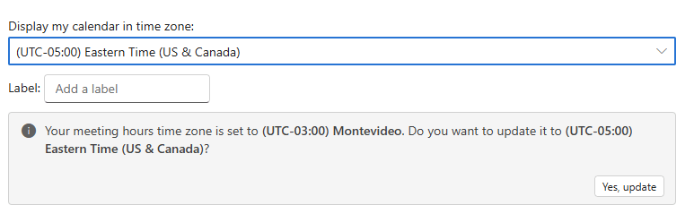 Change work hours time zone - Microsoft Q&A
