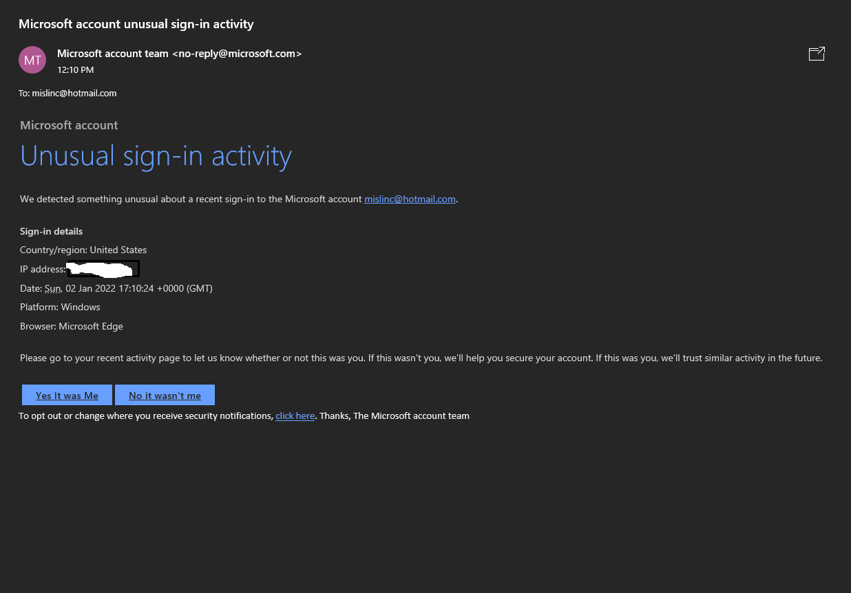 Legit Email? - Microsoft Q&A