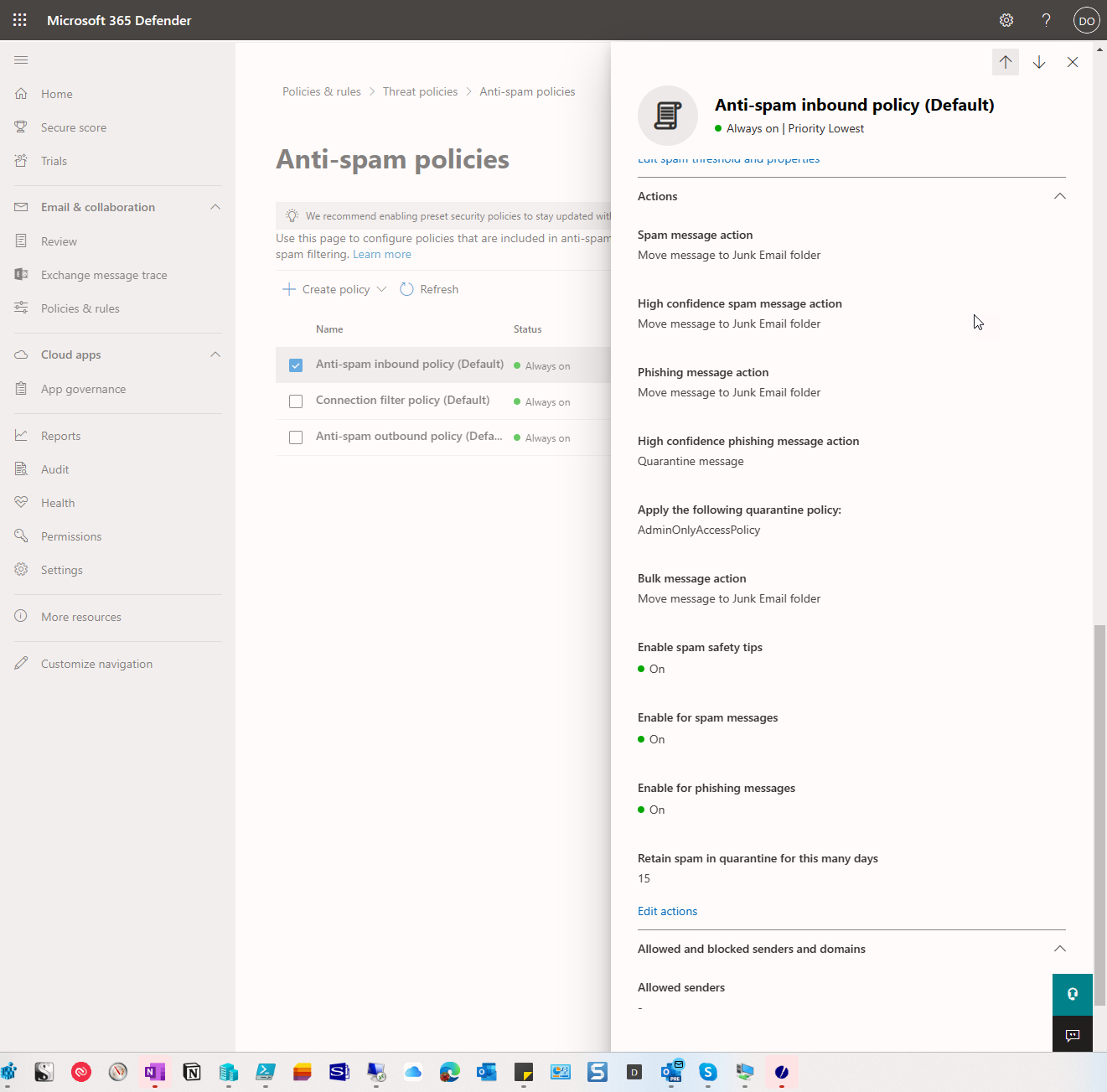 How to DISABLE spam filtering with the GoDaddy Office 365 mail ...