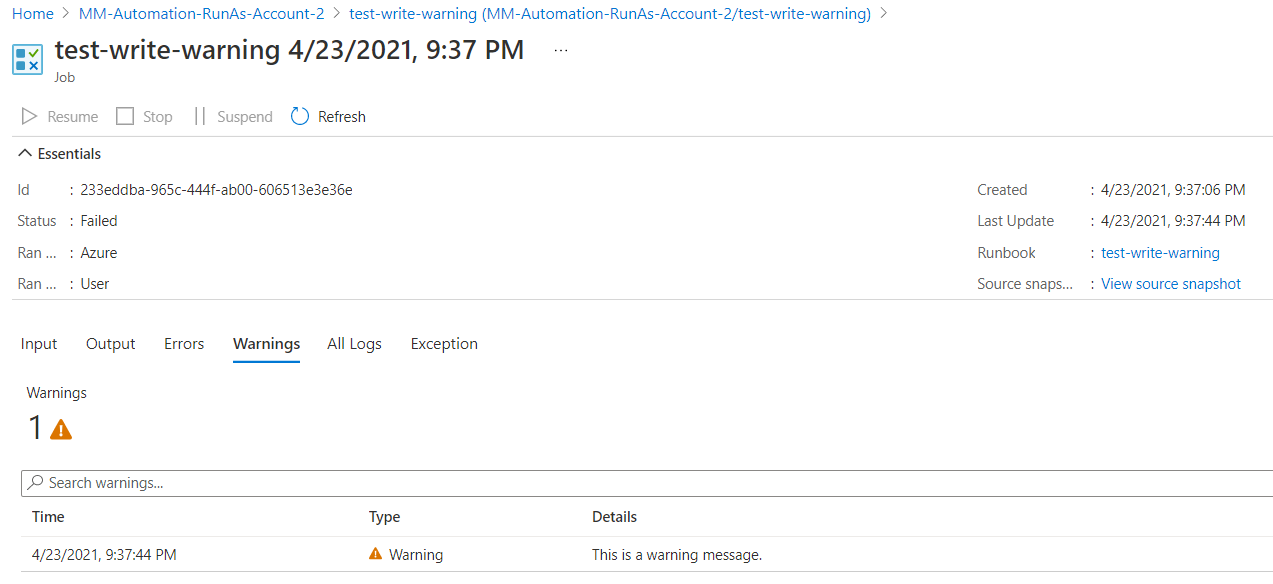 Send Azure Runbook Job Output - Microsoft Q&A Send Azure Runbook Job Output - Microsoft Q&A