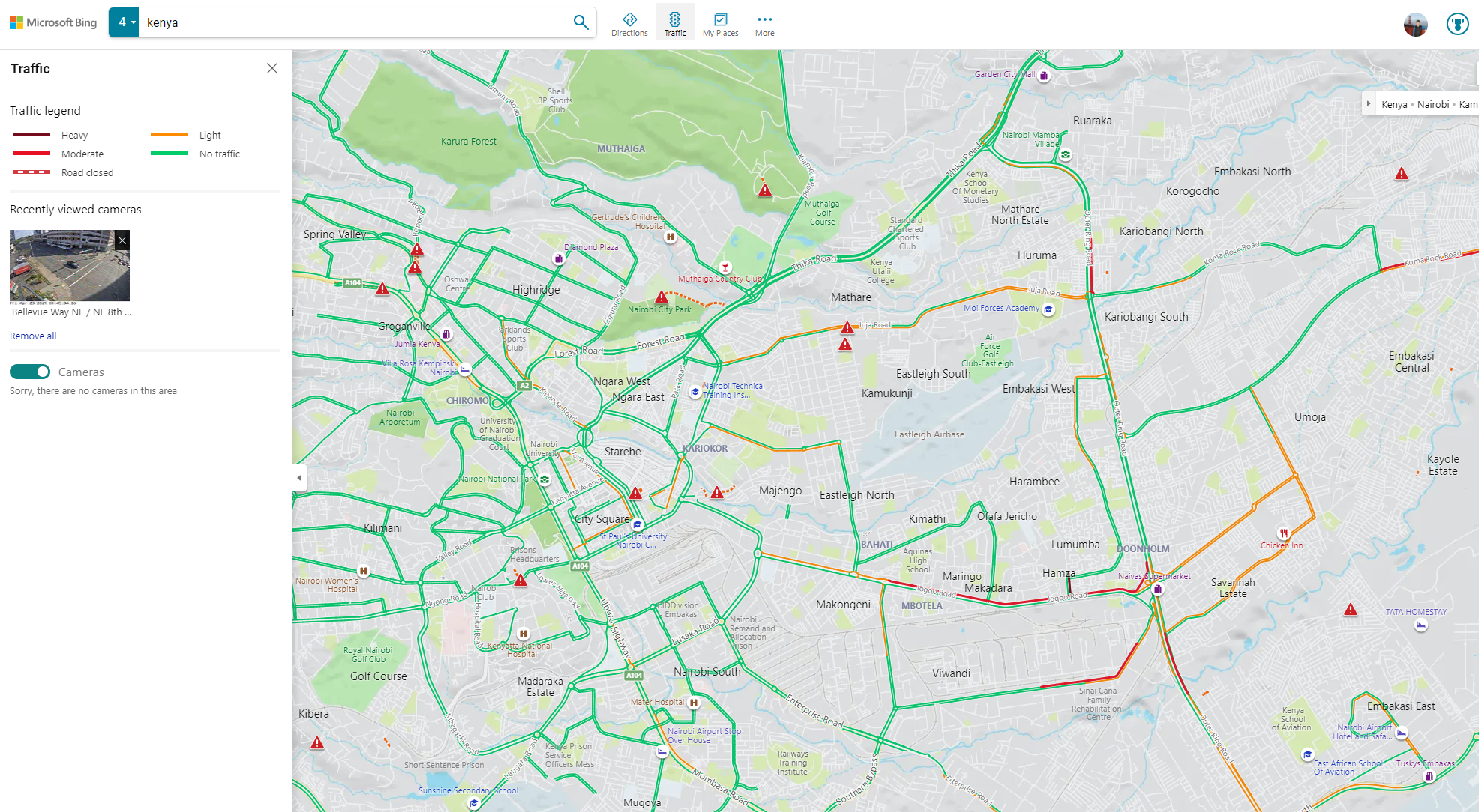 Bing Maps REST API Route - Traffic Coverage - Microsoft Q&A