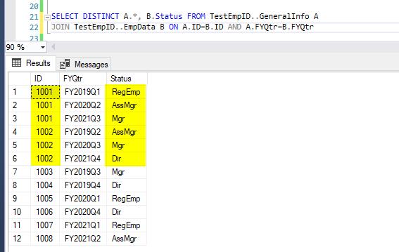How do I query these tables. Maybe use CASE expression? - Microsoft Q&A