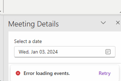 Office 365: Problems with OneNote Meeting Detail button > "Error ...