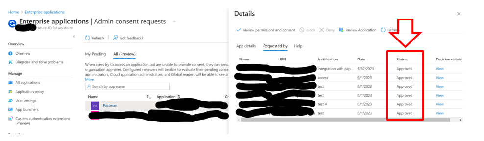 How to authorize user via Admin Consent for a user trying to gain access to Business Central via ...