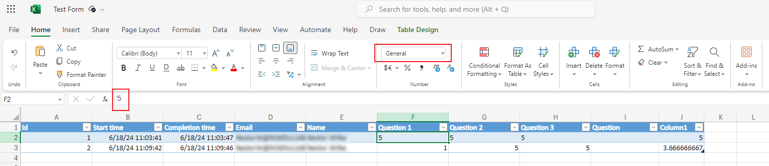 Using microsoft forms to give employee feedback and analyze trends ...