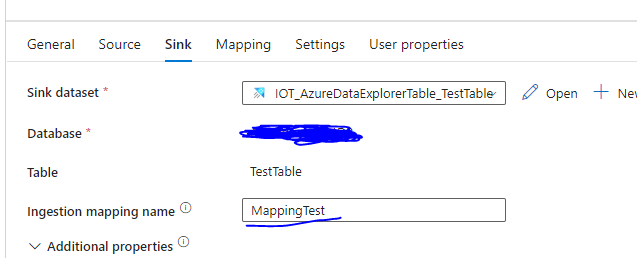 Ingestion mapping from parquet source to Kusto using ADF copy activity failing because of ...