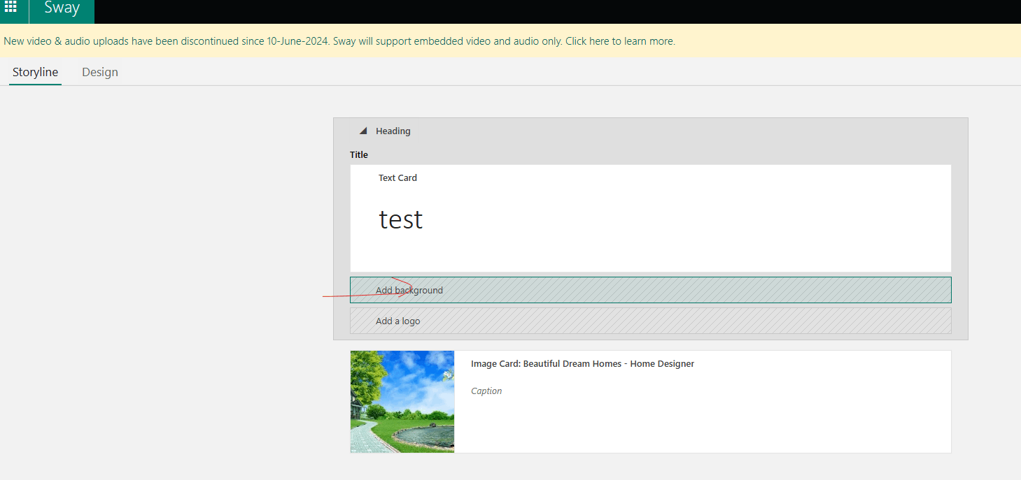 Changing Photos in Sway (Either backgrounds or image cards) - Microsoft Q&A